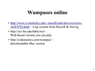 KBA, Wumpus world.ppt