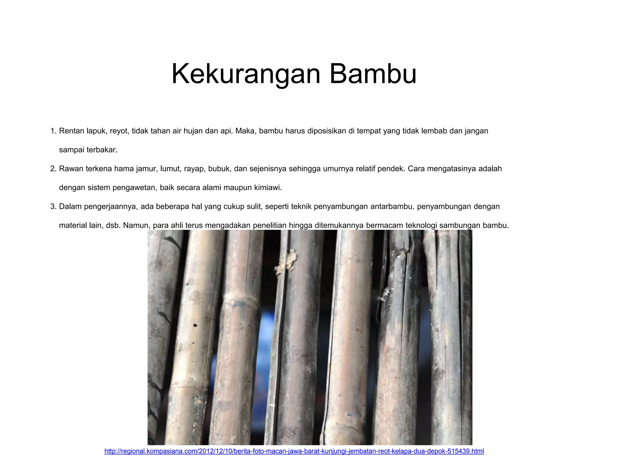 Konstruksi Bahan Bangunan-Bambu | PPTX