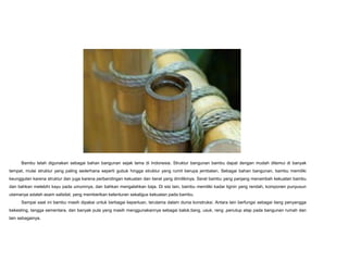 Konstruksi Bahan Bangunan-Bambu | PPTX