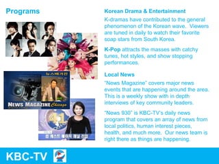 KBC-TV Media Kit | PDF | Television | Entertainment