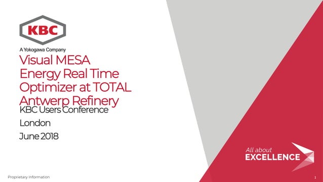 Europe User Conference: KBC Visual MESA energy real-time optimizer at ...