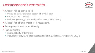 Europe User Conference: KBC Visual MESA energy real-time optimizer at ...