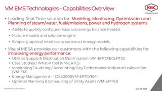 Europe User Conference: KBC Visual MESA energy real-time optimizer at ...