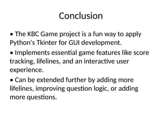 KBC_Game_Synopsis kaun bannega karopati.pptx | Entertainment