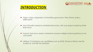 KBC ( Kaun Banega Crorepati ) Java Project.pptx