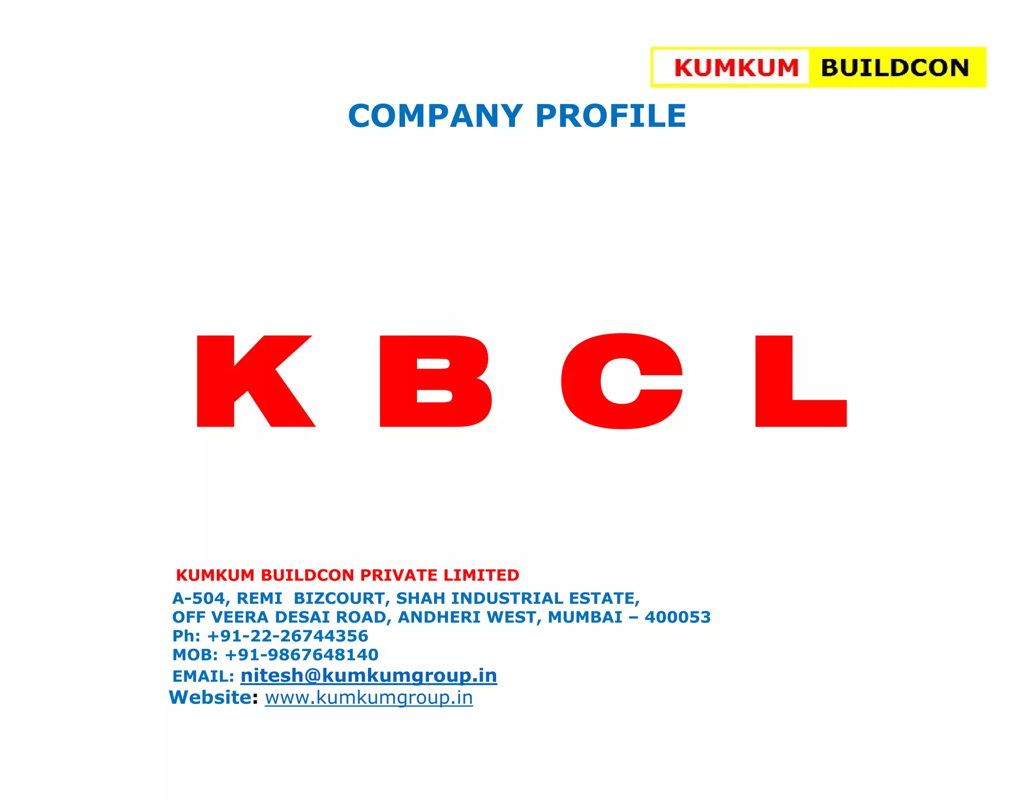 Kbcl construction presentation mar 2017 | PDF | Construction Industry ...