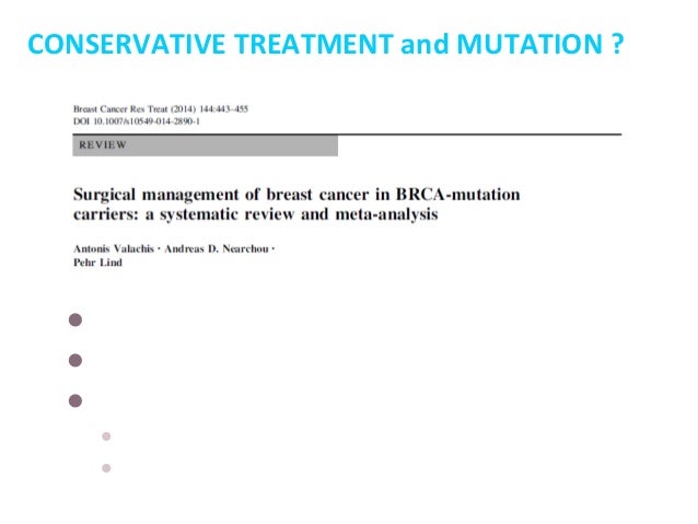Krishna B Clough : clinical case : SMALL CANCER AND BRCA MUTATION