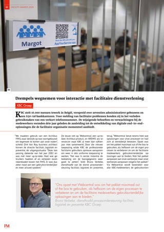 KBC Groep - Kandidaat Facility Awards 2019 | PDF