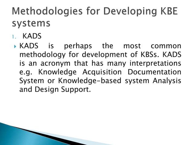 KNOWLEGE BASED ENGINEEERING | PPTX