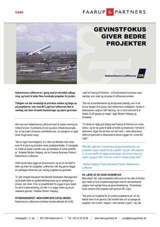 Københavns lufthavne forbedrer gevinstrealiseringen | PDF