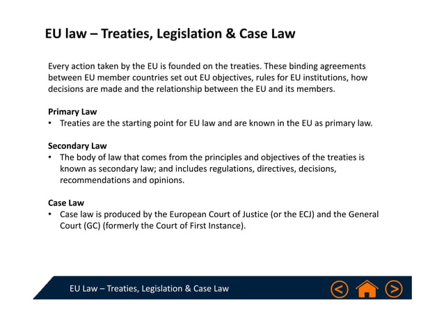 European Union Law - Knowledge Base | PDF
