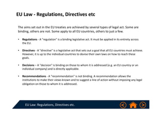 European Union Law - Knowledge Base | PDF