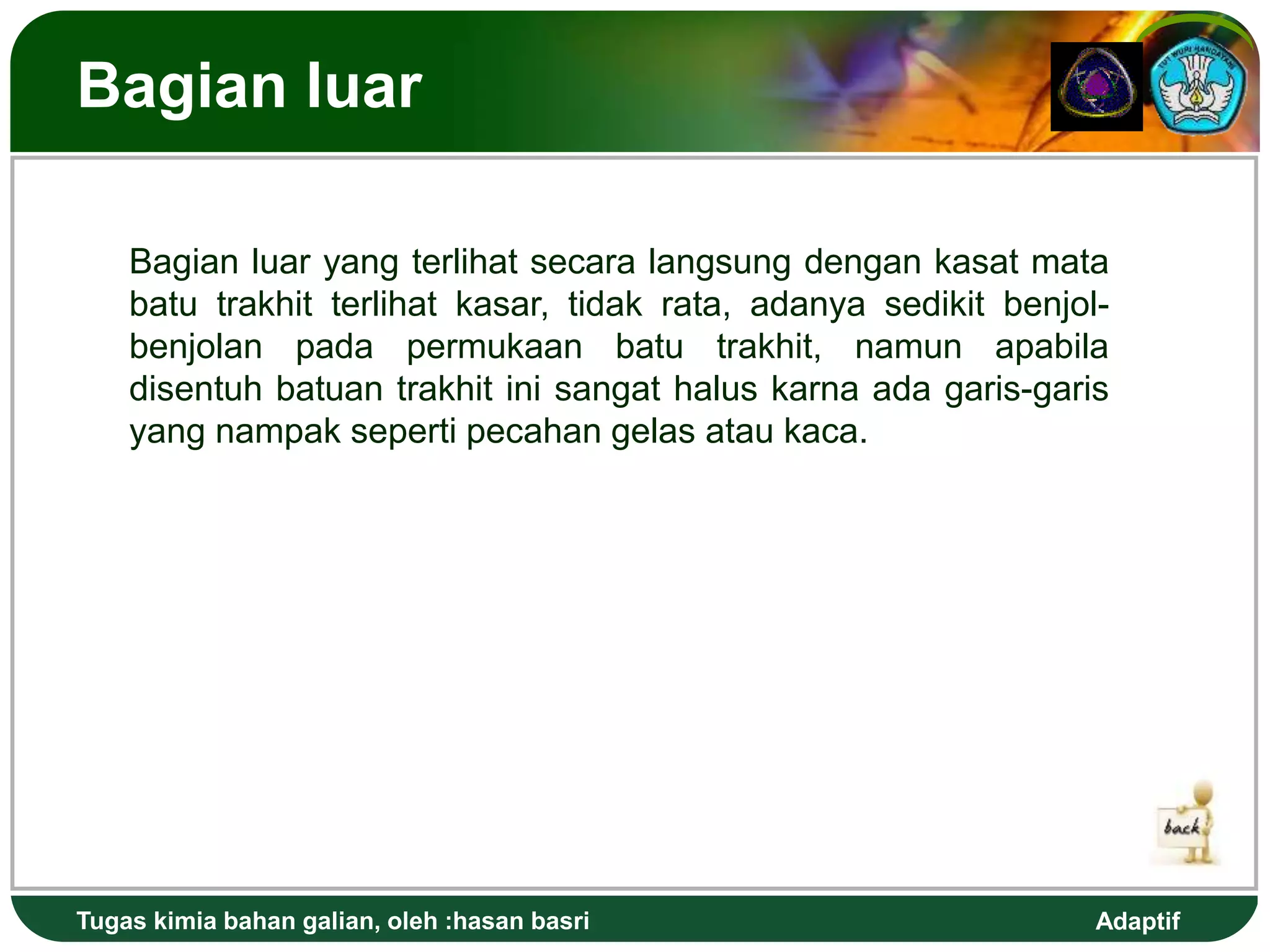 Kbg batu trakhit | PPTX