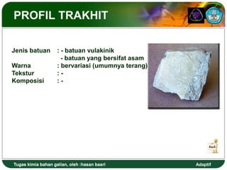 Kbg batu trakhit | PPTX