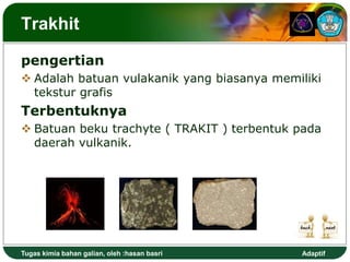 Kbg batu trakhit | PPTX