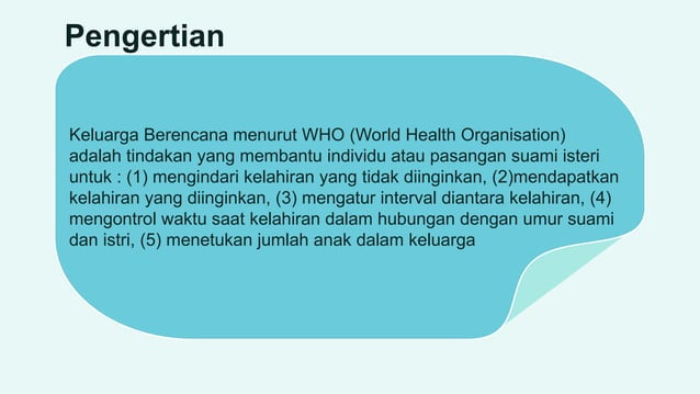 mengenai bermacam-macam jenis KB serta kontraindikasi penggunaan KB | PPTX