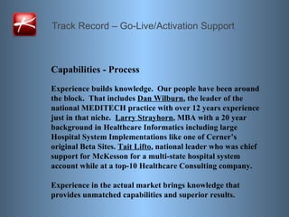 Healthcare IT Go Live Support - EPIC, Cerner | PPS
