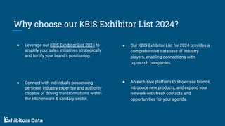 KBIS Exhibitor List - Exhibitors List | PDF