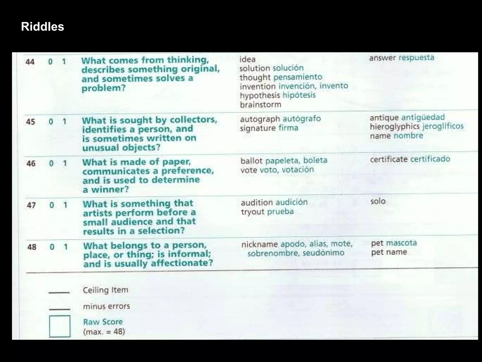 The Kaufmann Brief Intelligence Test: An Overview | PPT