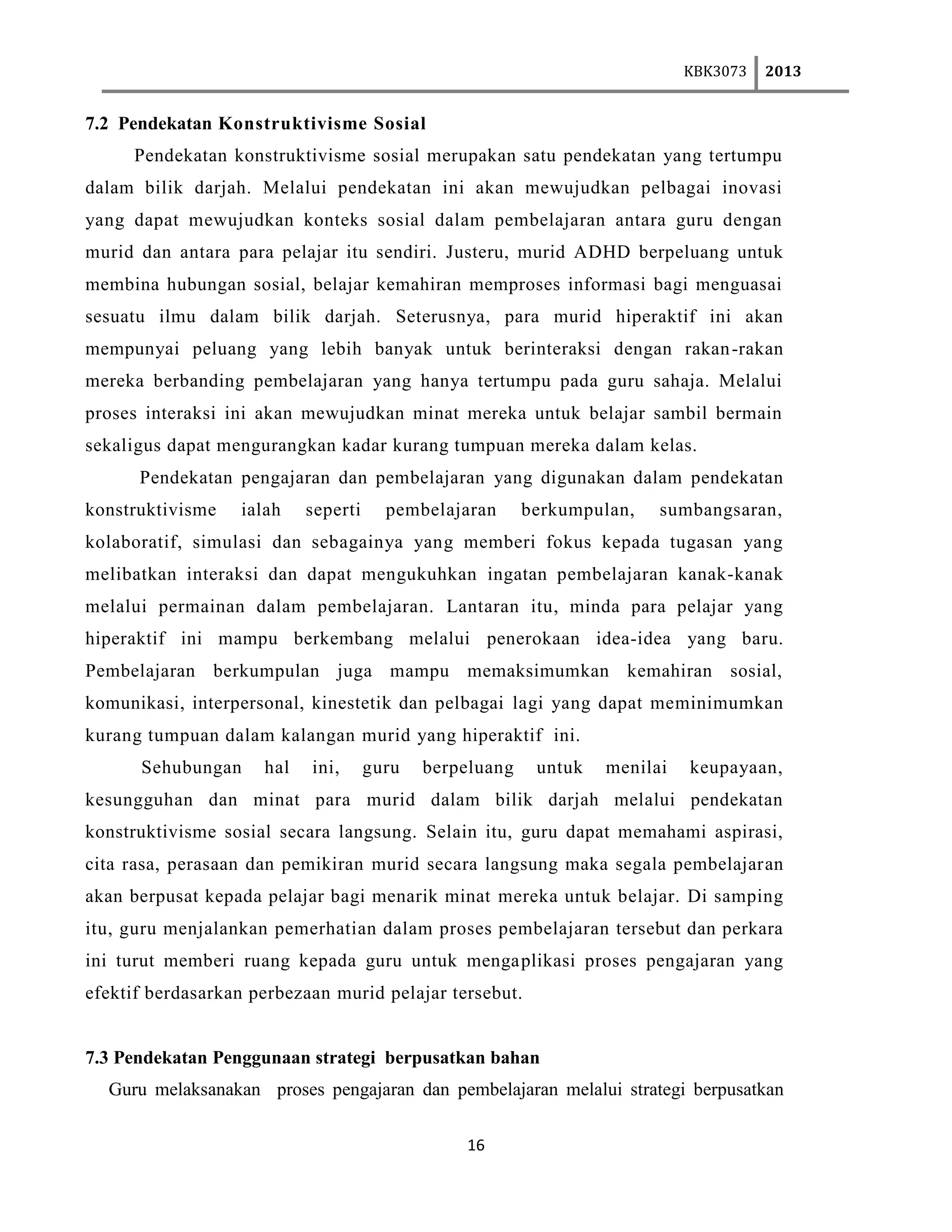 Kbk 3073 adhd | DOCX