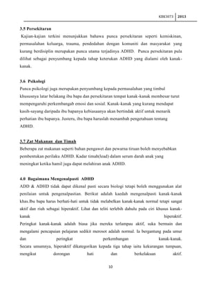 Kbk 3073 adhd | DOCX