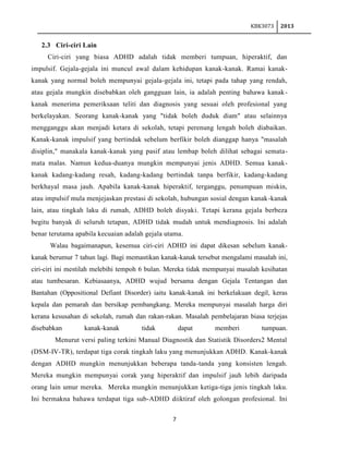 Kbk 3073 adhd | DOCX