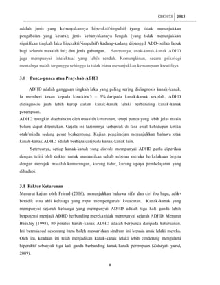 Kbk 3073 adhd | DOCX