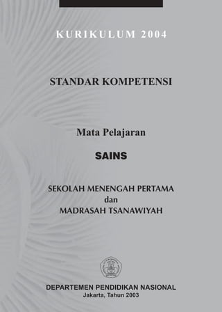 Kbk smp 06. pengetahuan alam | PDF