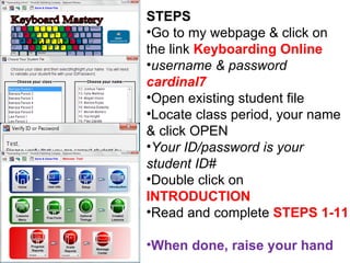 Keyboarding Lesson 1 | PPT