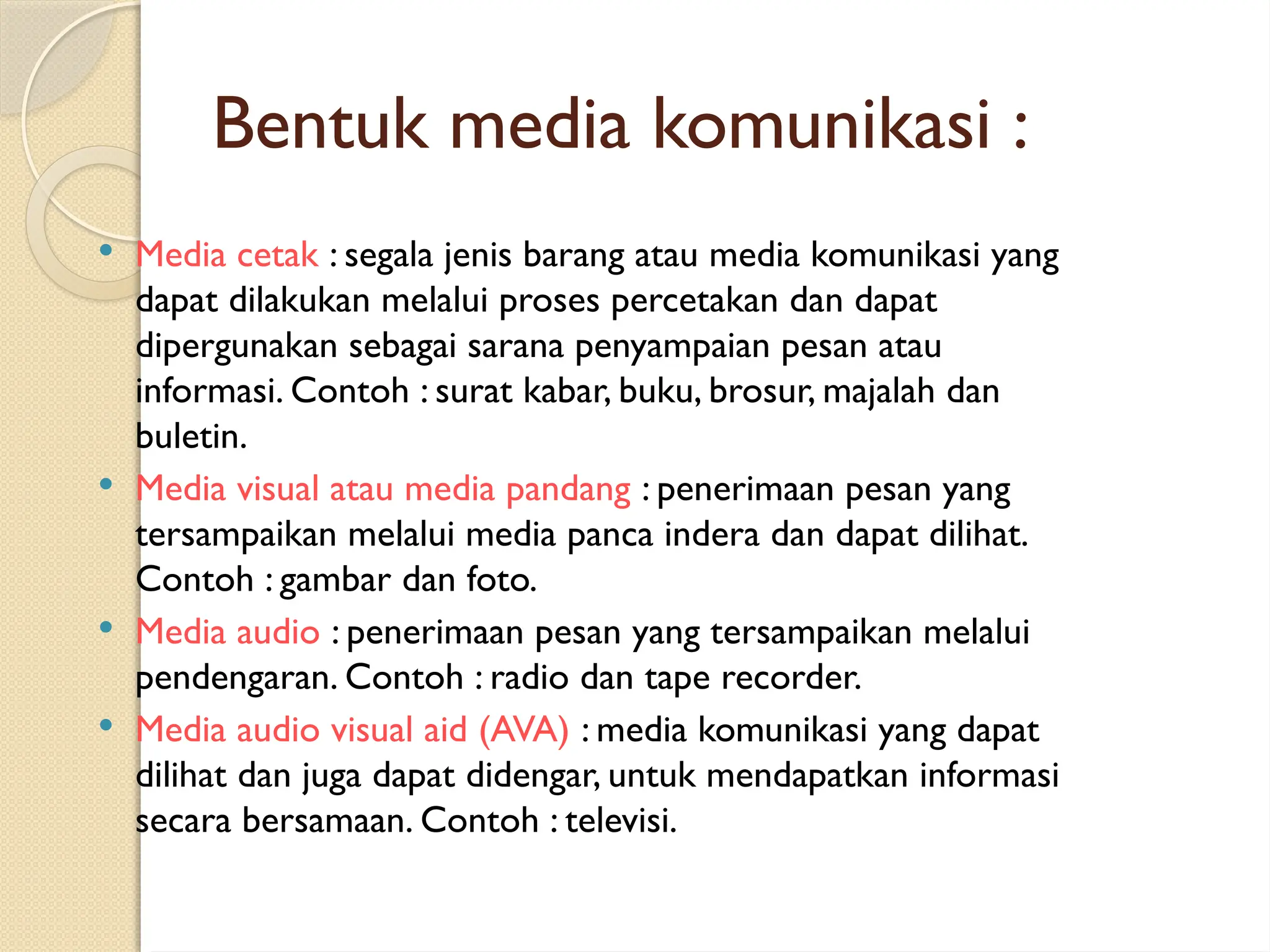 MEDIA DALAM KOMUNIKASI.pptxdan pembahslsn | PPT