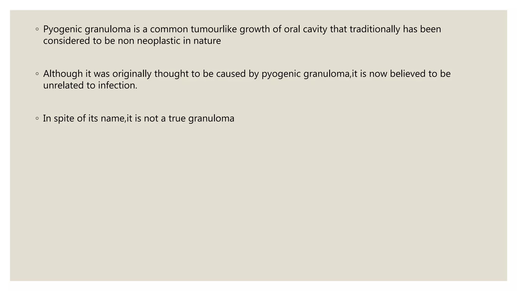 pyogenic granuloma | PPTX