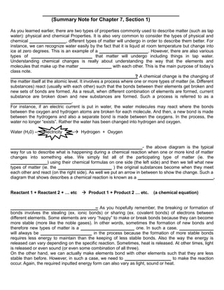 Kb on Matter and Chemistry knowledge handouts and notes | PDF ...