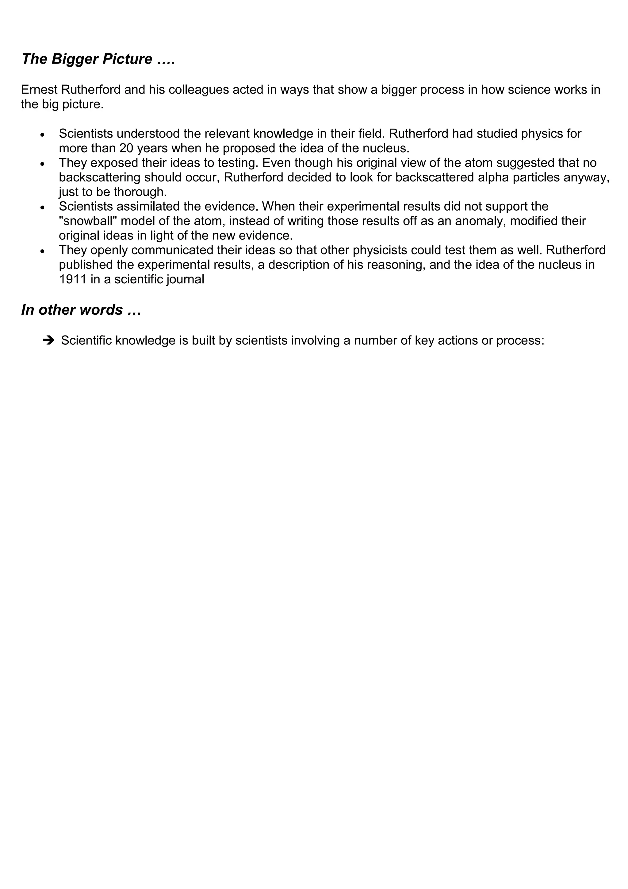 Kb on Matter and Chemistry process handouts and notes | PDF