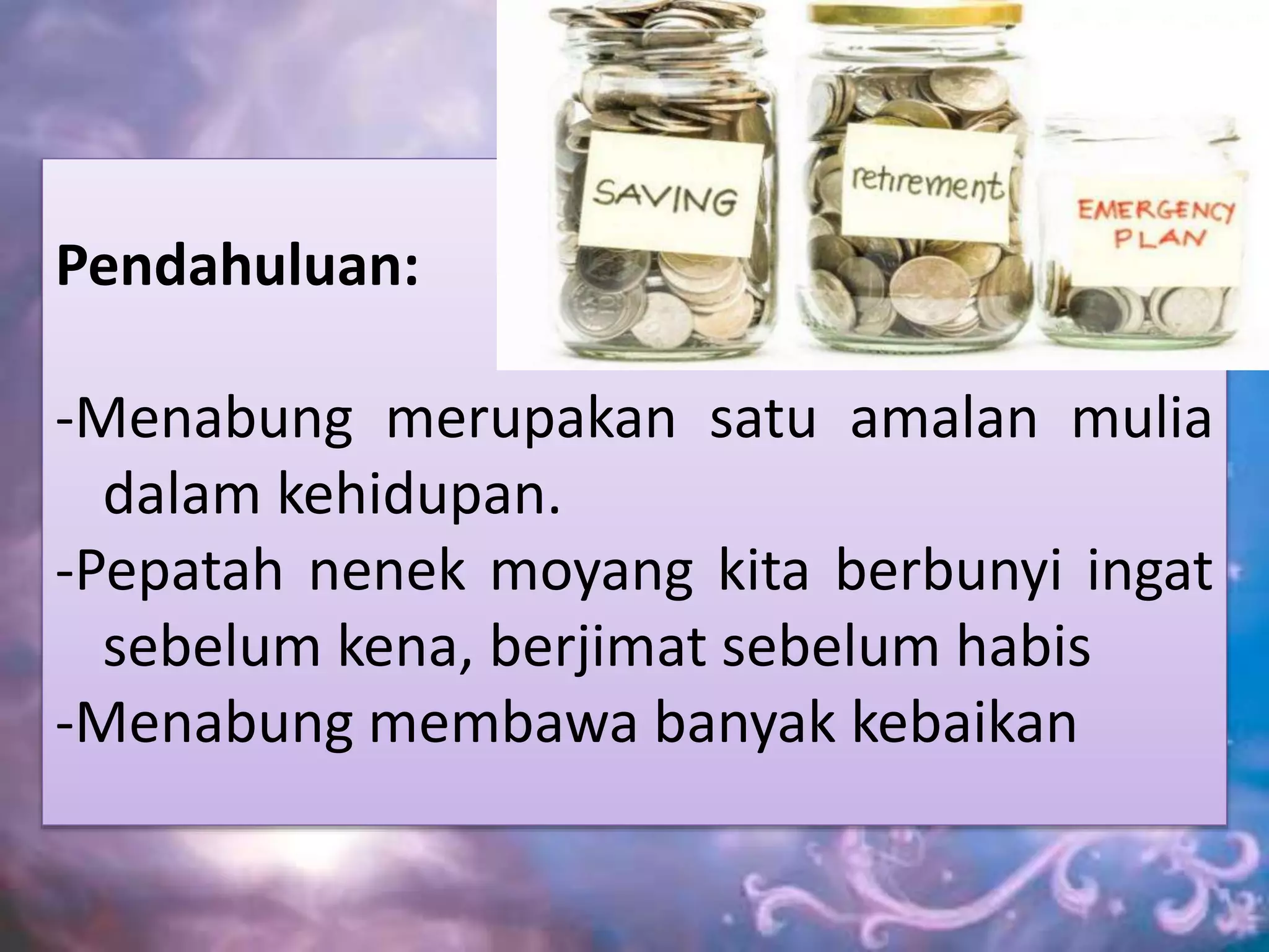 Kebaikan Menabung | PPTX