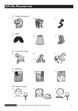 Kb placement test | PDF