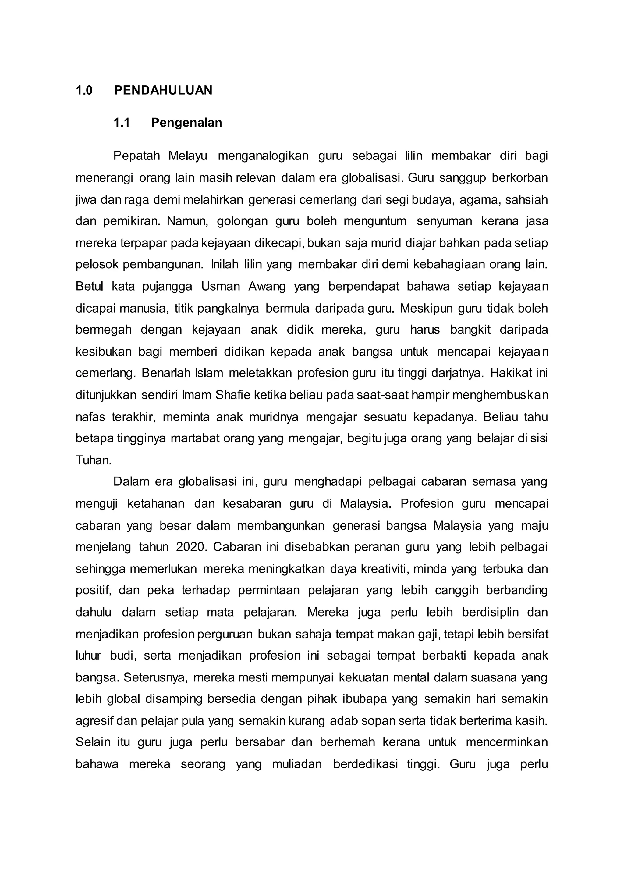 Tugasan edu 3093 analisis isu dan cabaran guru. | DOCX