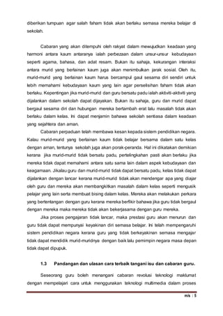 Tugasan edu 3093 analisis isu dan cabaran guru. | PDF