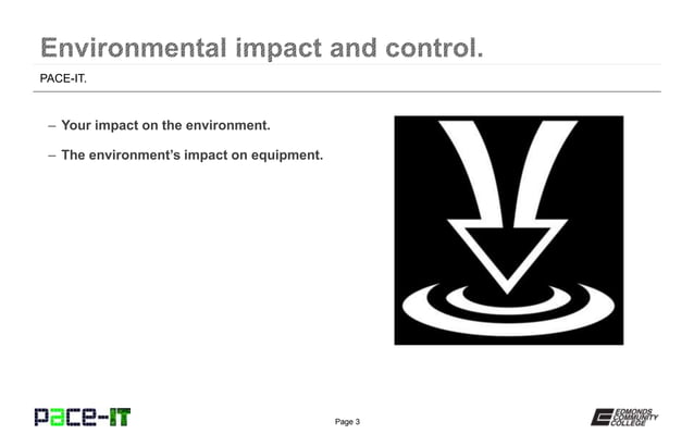 Pace IT - Environmental Impact and Control | PPT