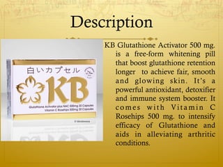 Kb skin whitening line | PDF