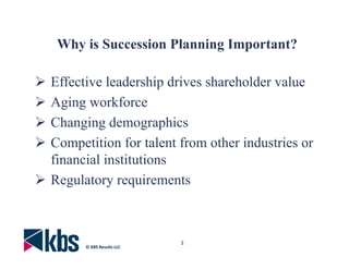 Community Bankers' Guide to Succession Planning for Success | PPT