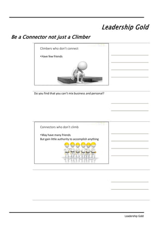 Leadership gold session handout | PDF