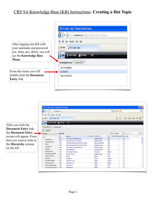 KB work instructions sample | PDF