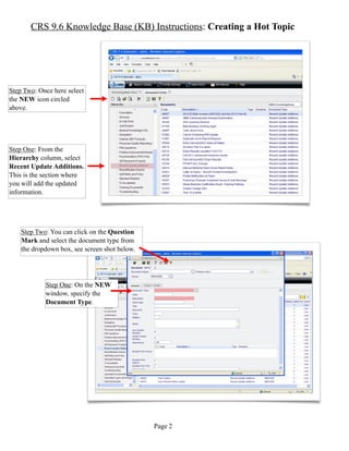 KB work instructions sample | PDF