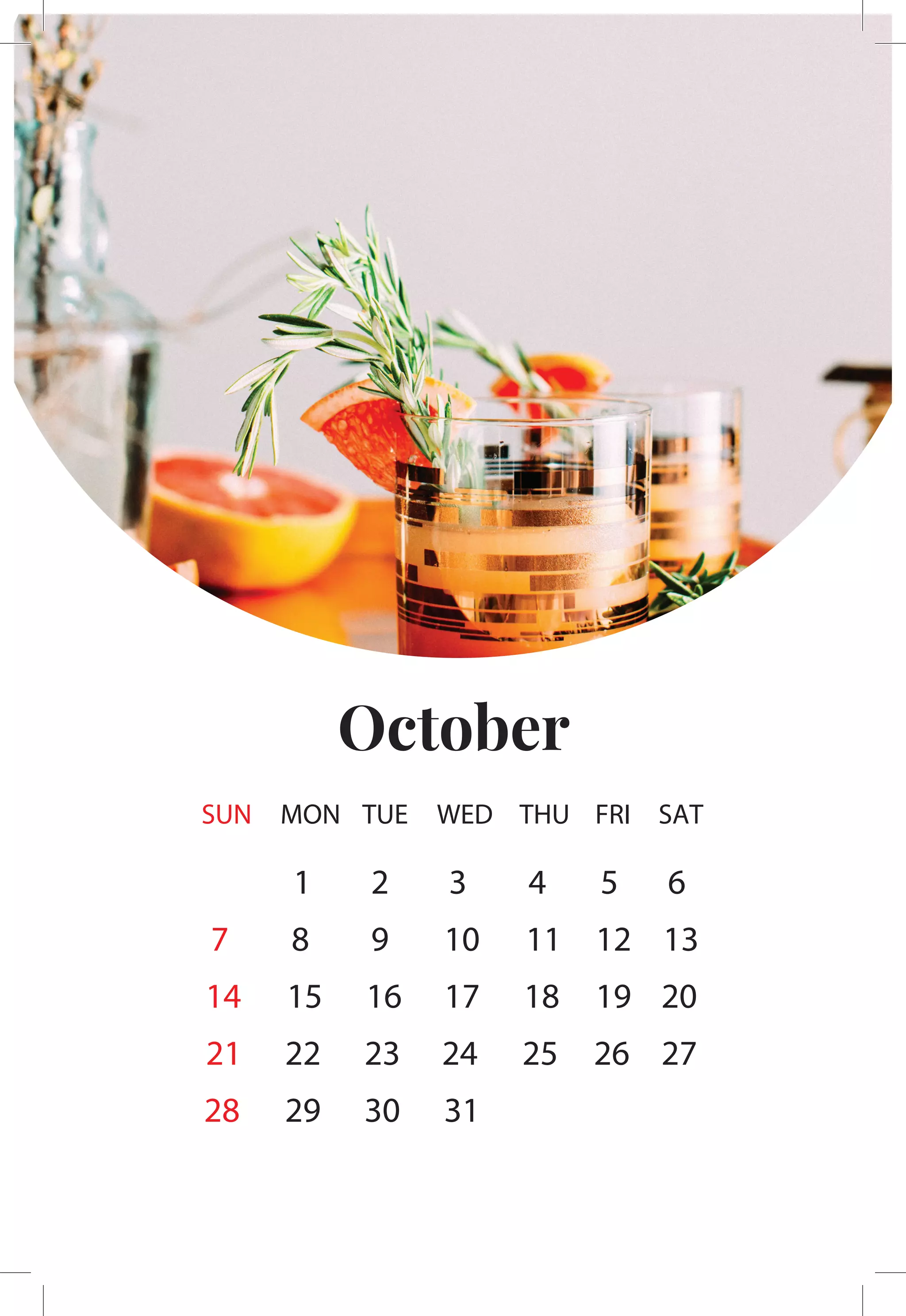Free Printable - Kalender Meja 5 | PDF