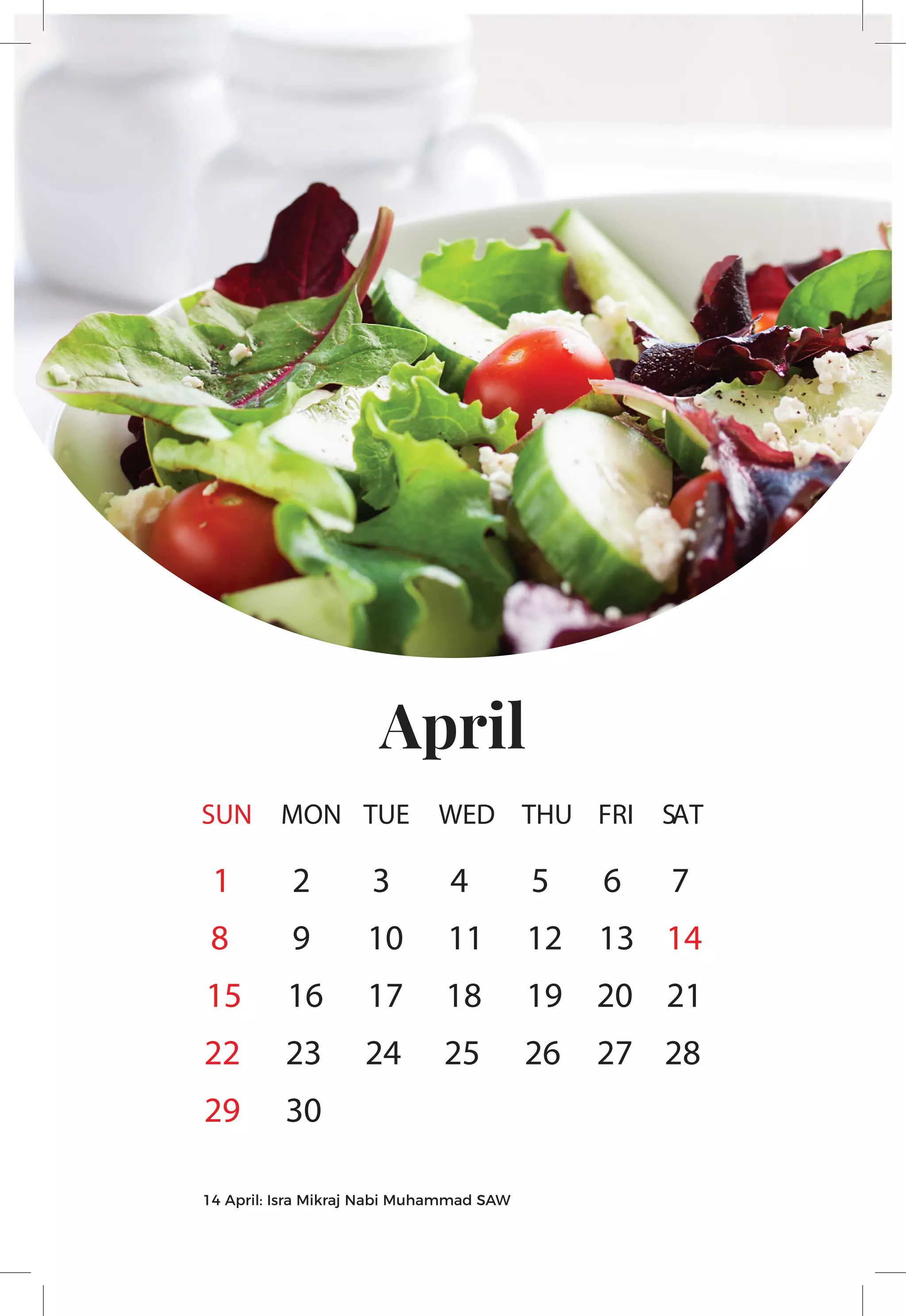 Free Printable - Kalender Meja 5 | PDF
