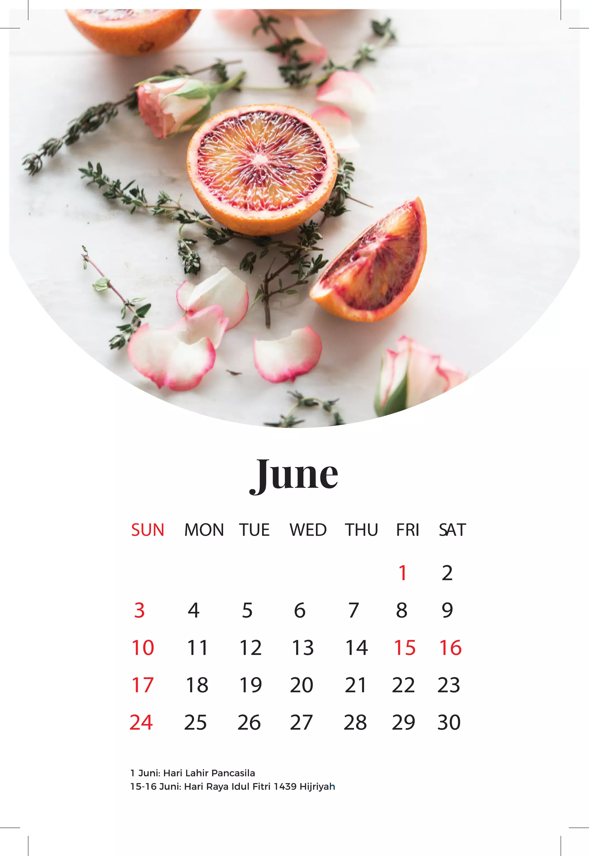 Free Printable - Kalender Meja 5 | PDF