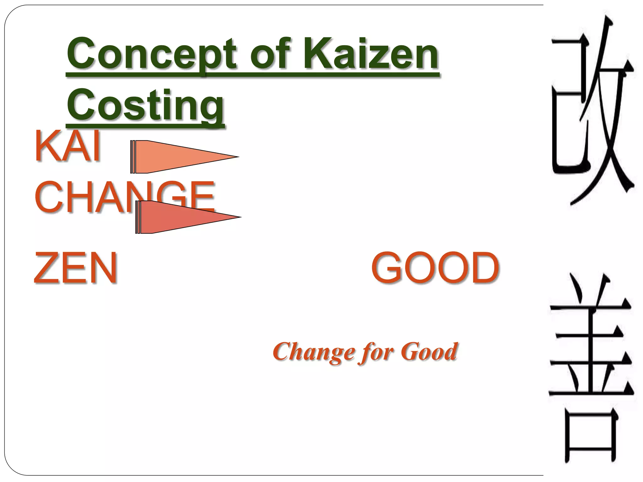 Kaizen costing | PPTX