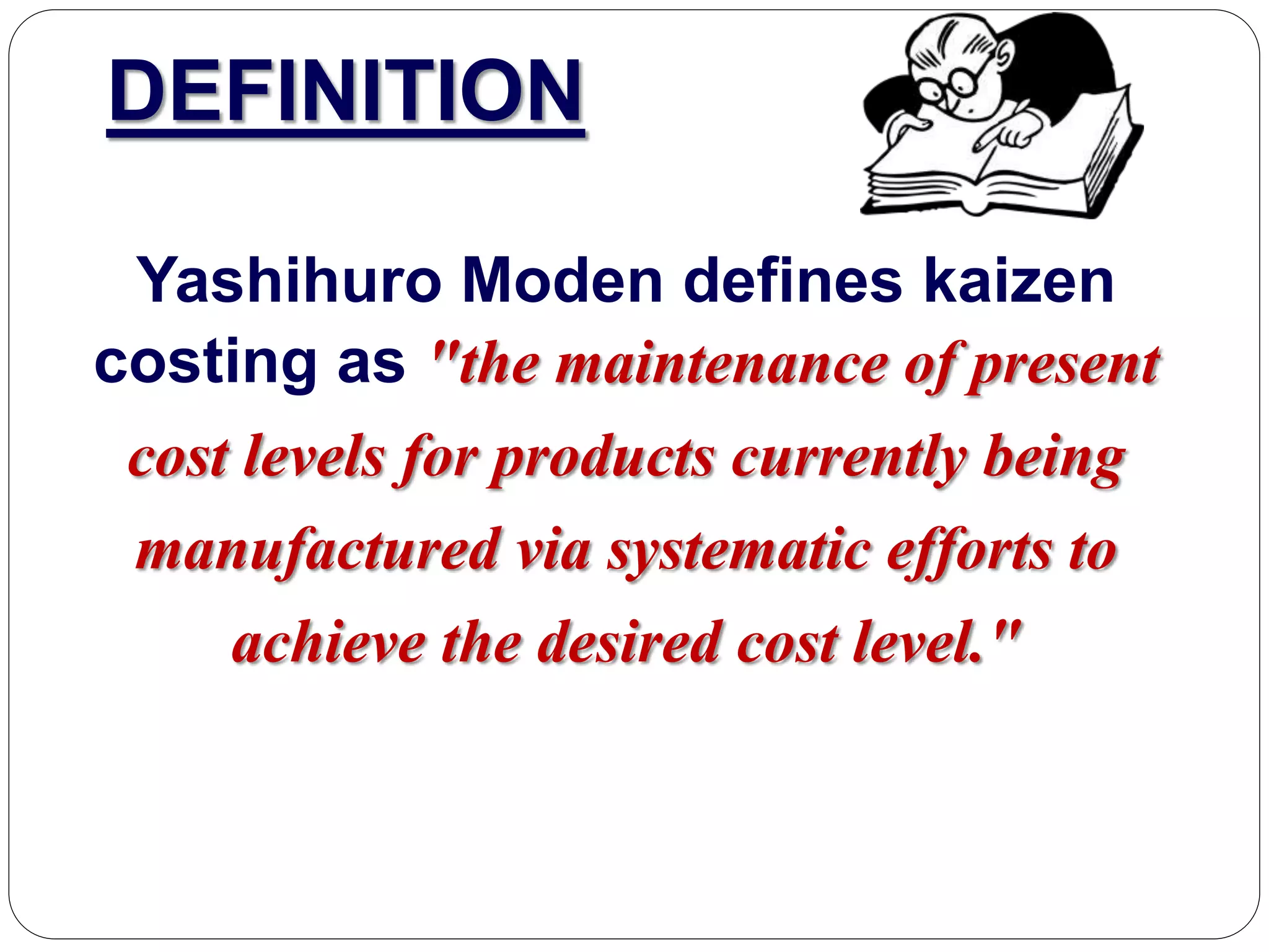 Kaizen costing | PPTX
