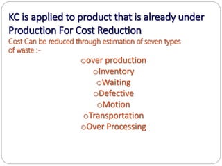 Kaizen costing | PPTX