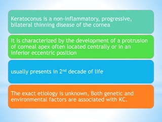Keratoconus | PPTX